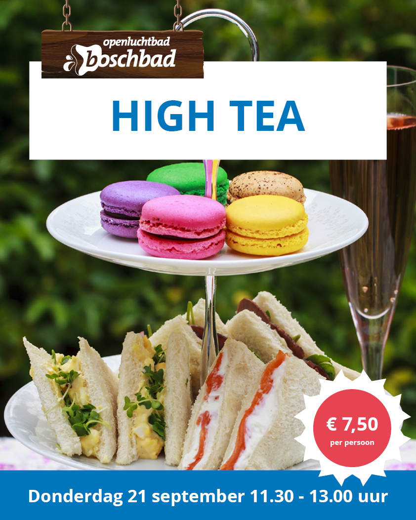 High tea Boschbad - Zwembaden Apeldoorn